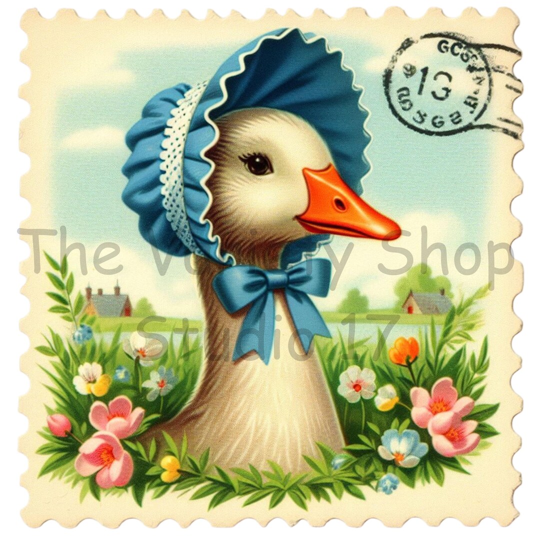 Granny Goose PNG , Sublimation Design, Blue Bonnet Png, Country Goose ...