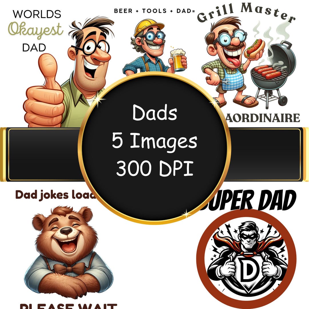 Father's Day PNG Clipart: Vintage Dad Designs (digital Download) - Etsy