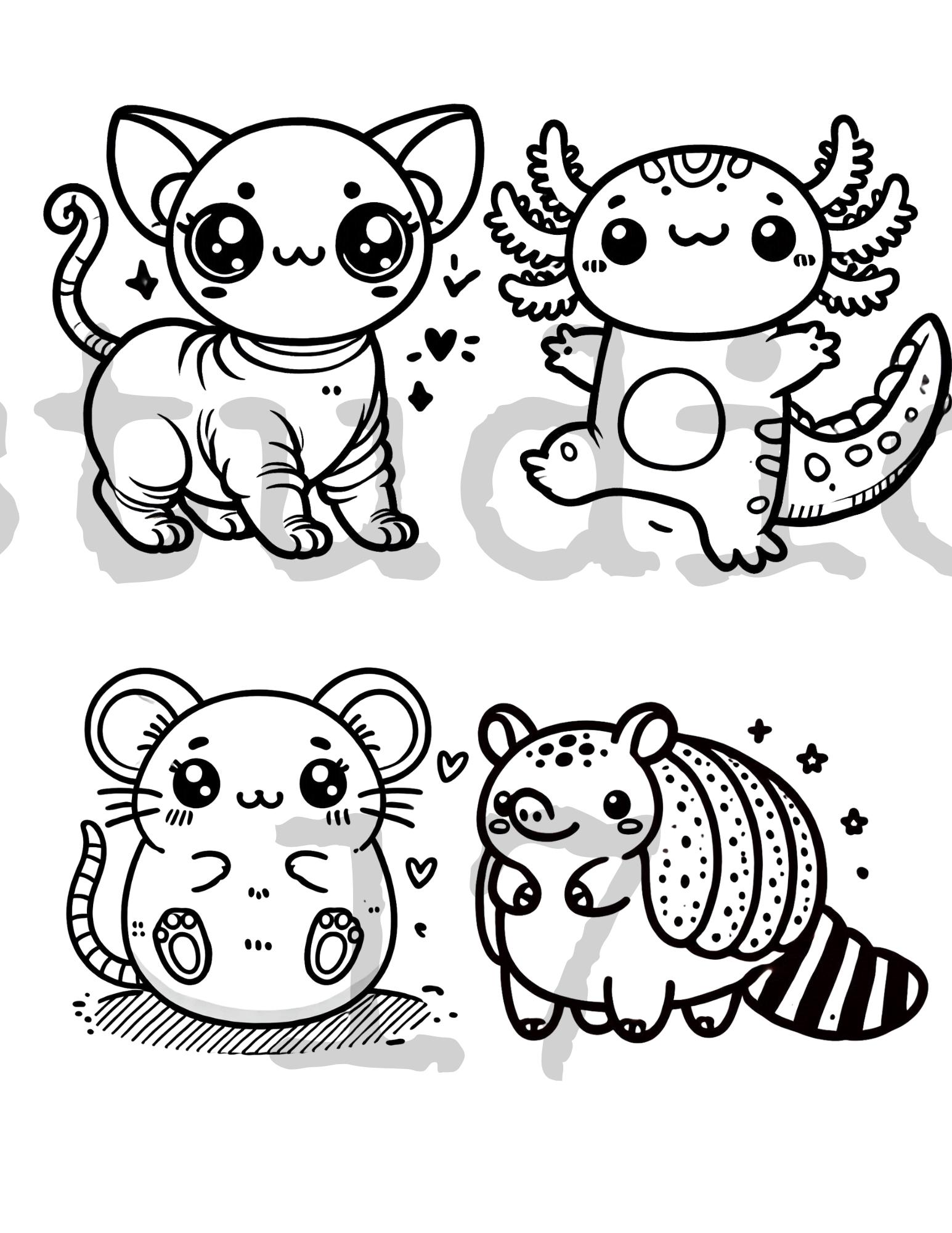 Paper Dolls, Digital Download, Animals, Coloring Page, Junk Journals ...