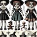 Creepy Paper People, Digital Download, Halloween Printable, Junk ...