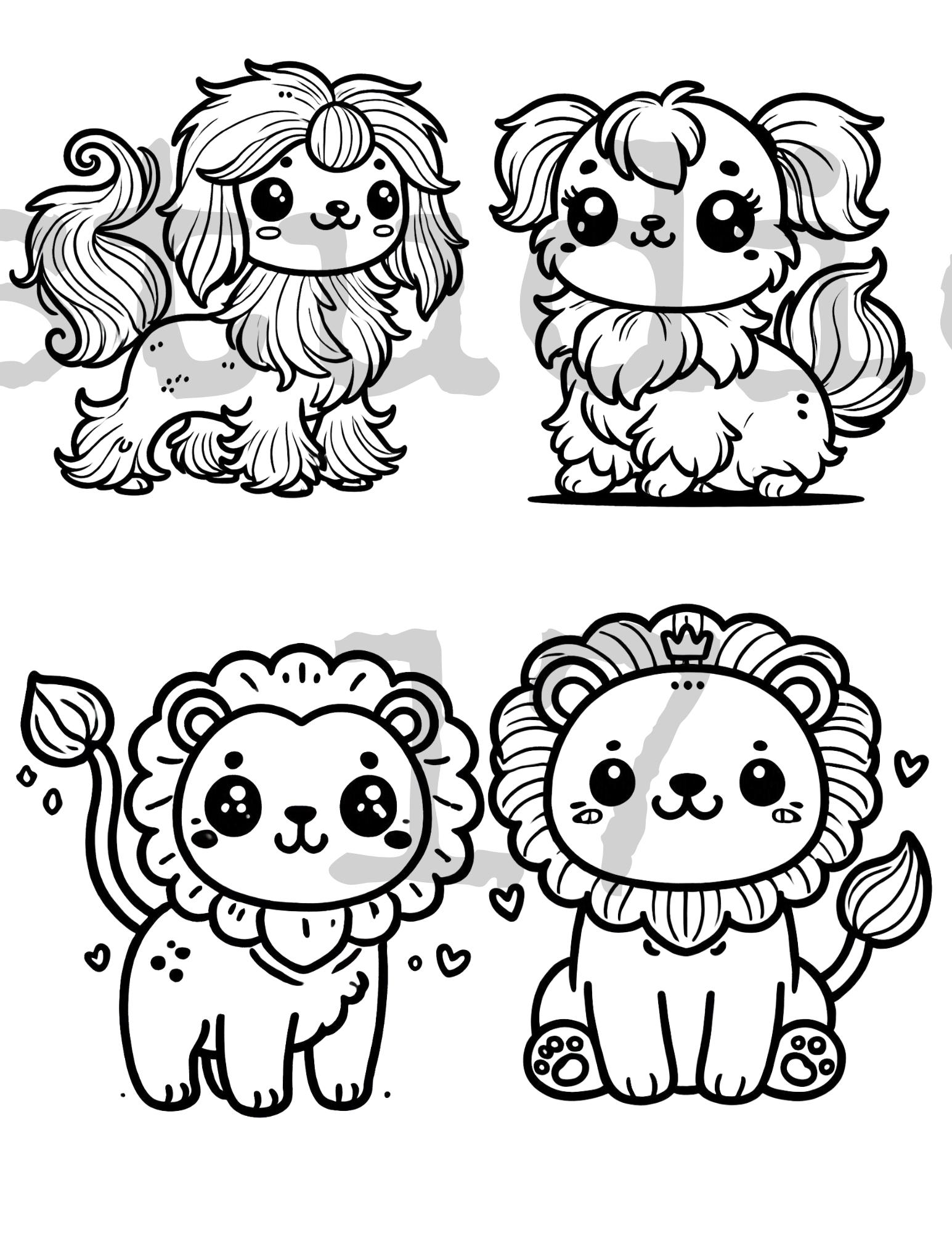 Paper Dolls, Digital Download, Animals, Coloring Page, Junk Journals ...