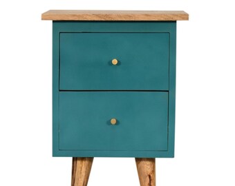 Teal Side Table - Etsy UK