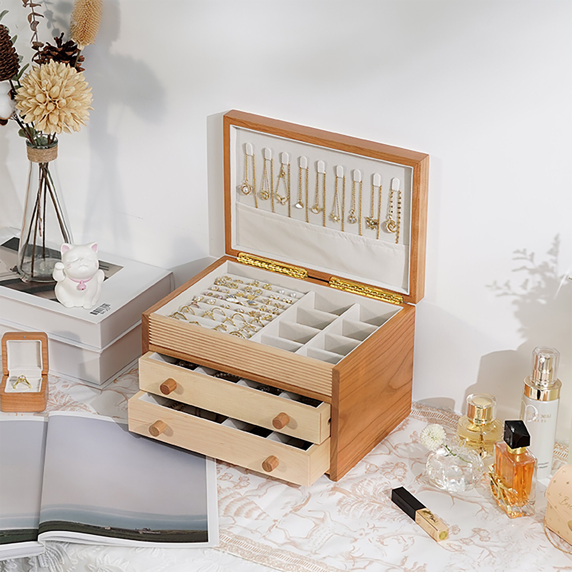 Modern Wood Jewelry Box