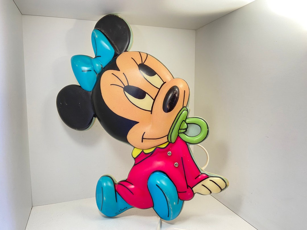Vintage Walt Disney Wall Lamp Minnie the Mouse - Etsy