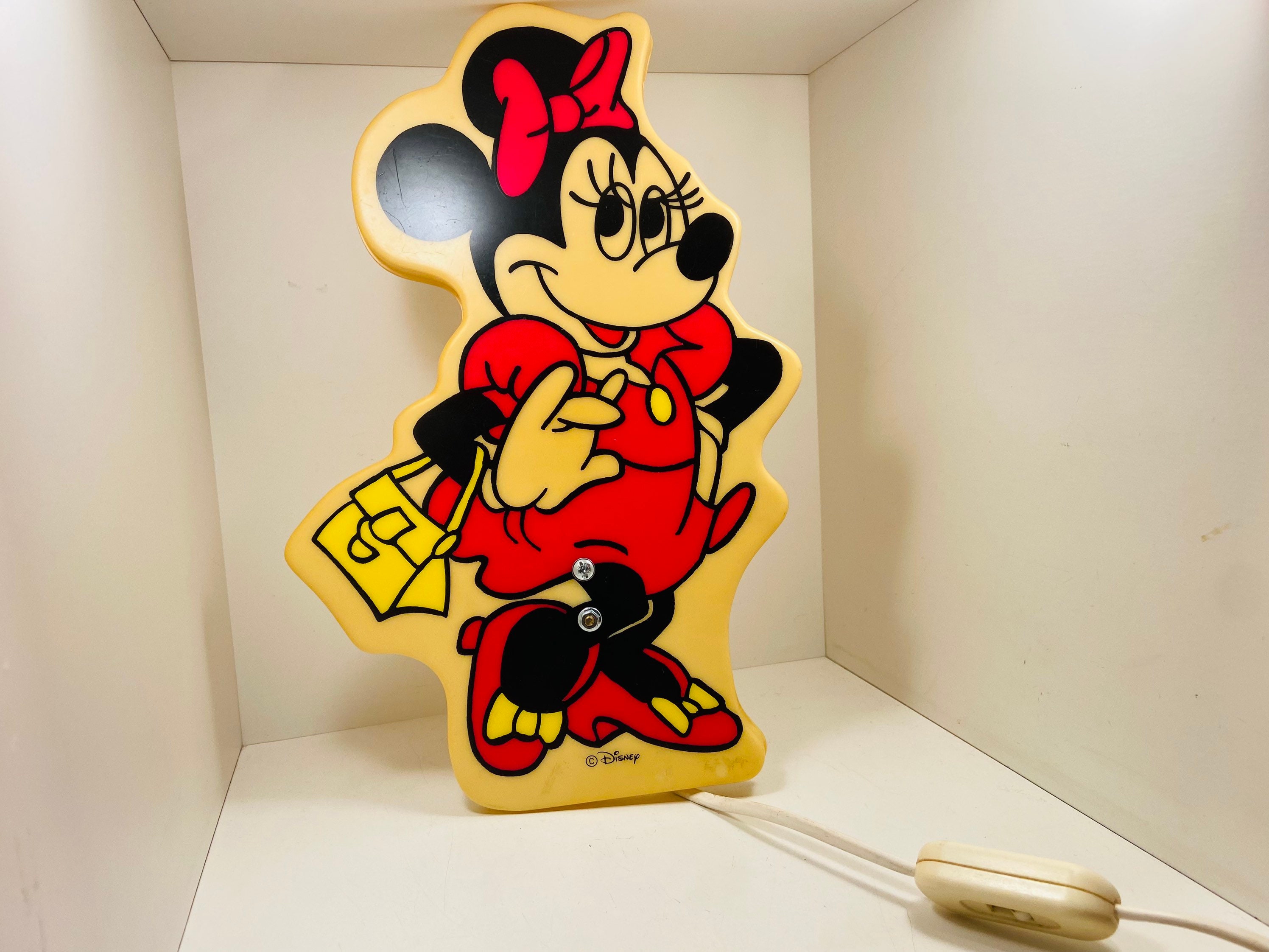 Vintage Walt Disney Wall Lamp Minnie the Mouse - Etsy