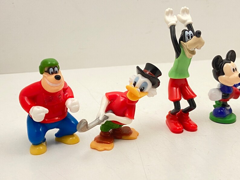 Set of 7 Disney Kinder Miniature Toys Mickey Mouse Donald - Etsy