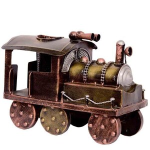 Antique Multicolor Train Engine Table Decor Statue: Perfect - Etsy