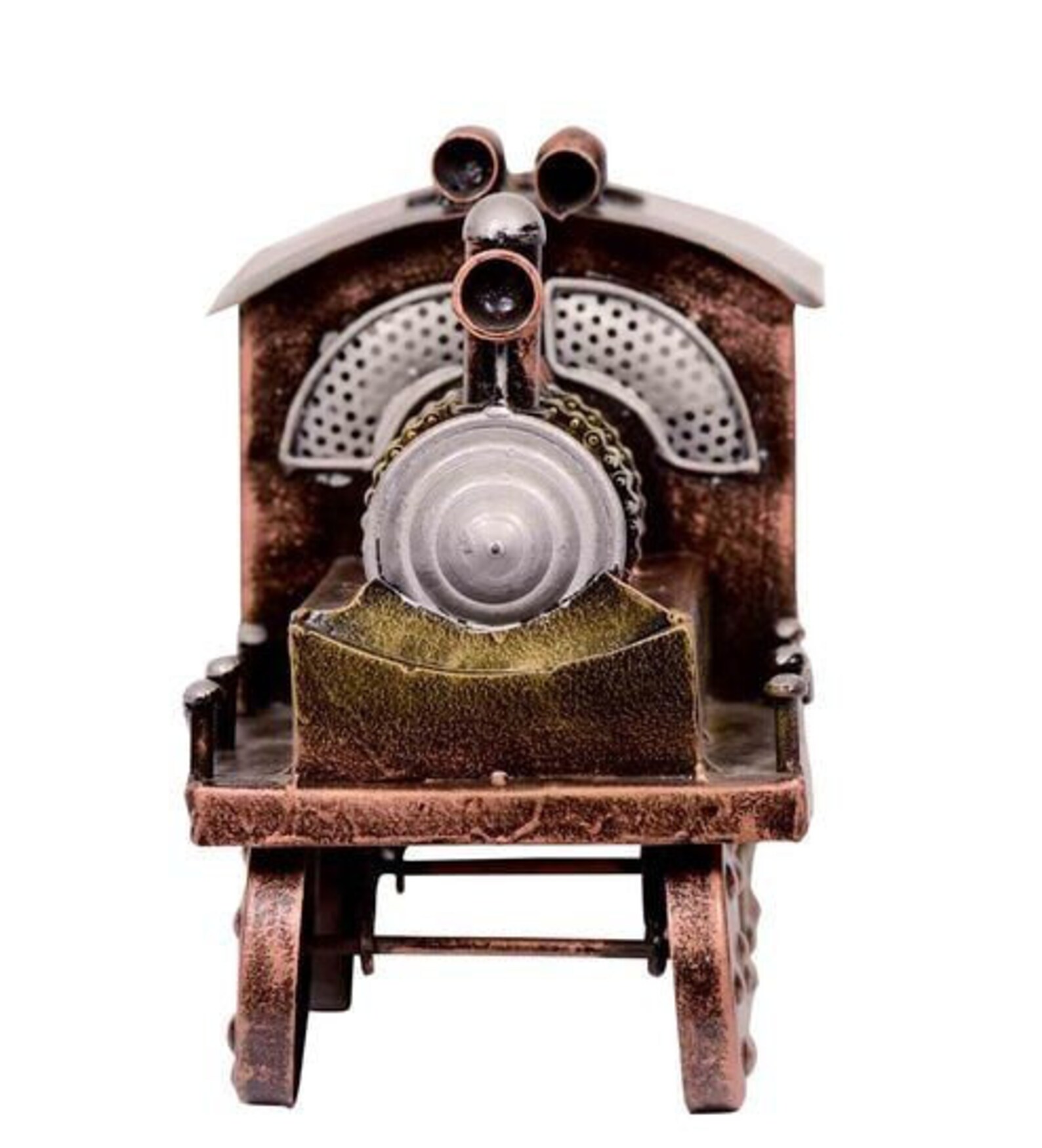 Antique Multicolor Train Engine Table Decor Statue: Perfect - Etsy