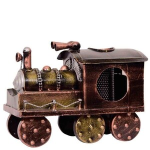 Antique Multicolor Train Engine Table Decor Statue: Perfect - Etsy