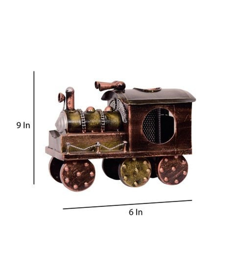 Antique Multicolor Train Engine Table Decor Statue: Perfect - Etsy