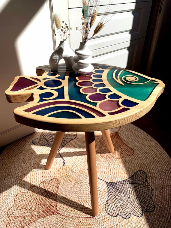 Fish end table store