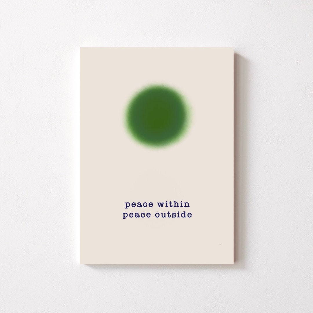 Peace Mantra/affirmation Wall Art Printable,instant DIGITAL DOWNLOAD ...