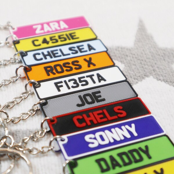Number Plate Keyring - Etsy UK