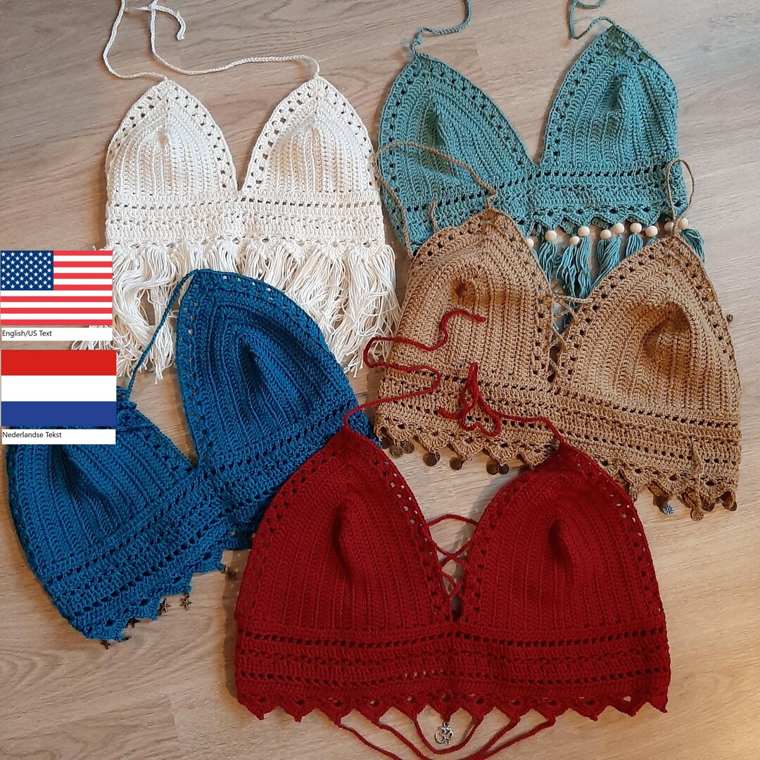 Digital Crochet Pattern for a Festival Top Sizes S-XXL - Etsy
