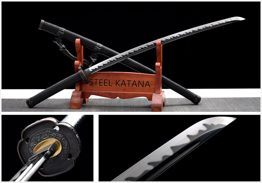Handmade Japanese Tachi Odachi Sword High Manganese Steel With Black ...