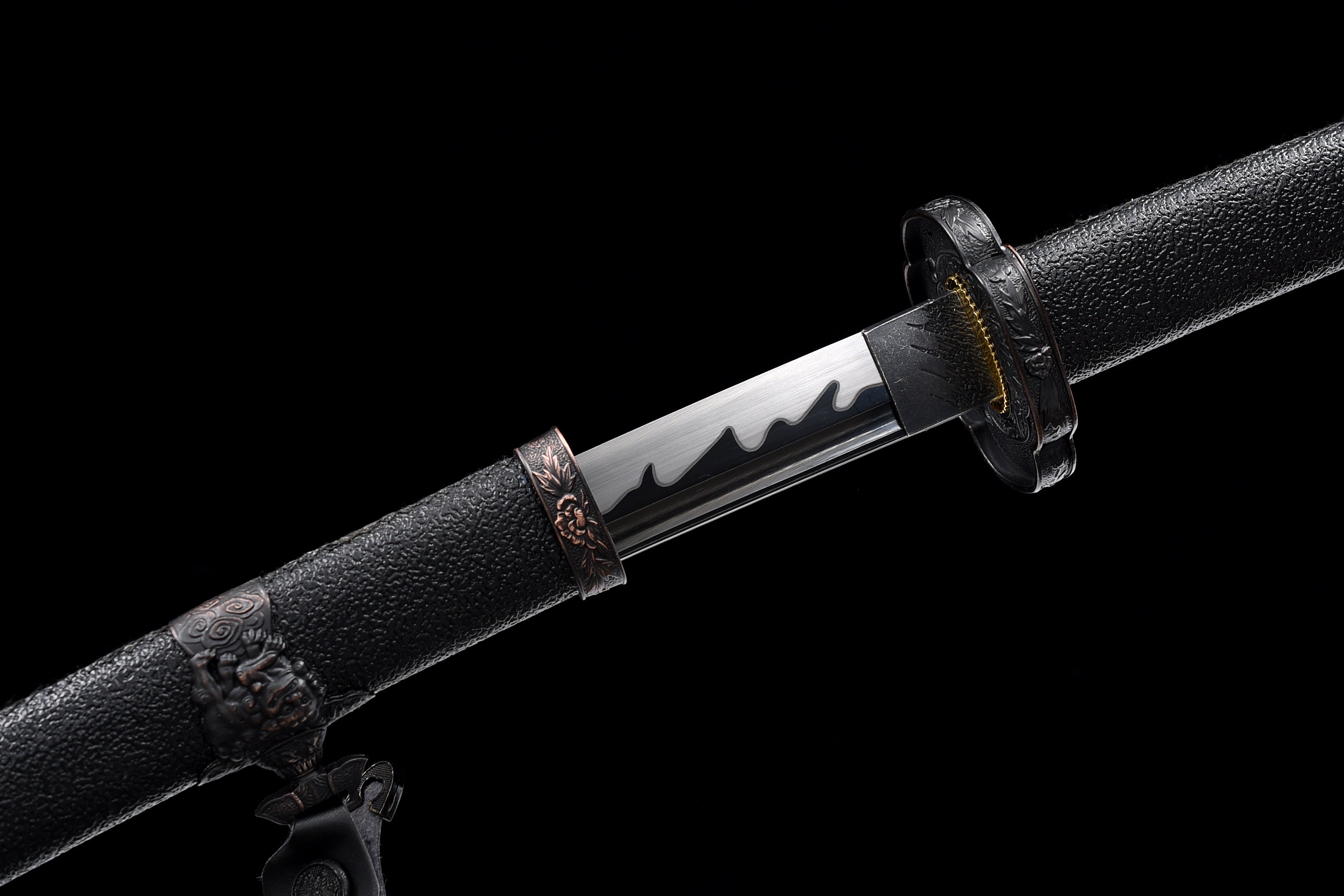 Handmade Japanese Tachi Odachi Sword High Manganese Steel With Black ...