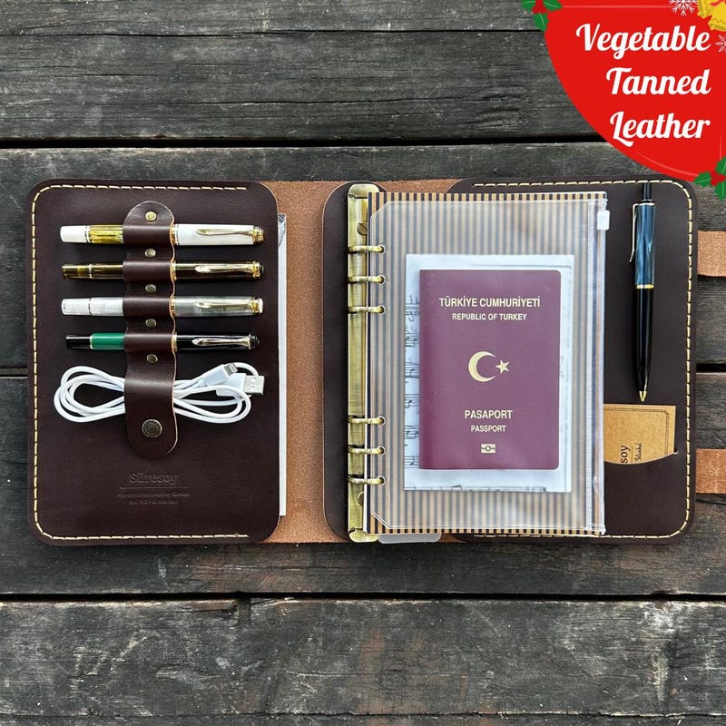 Leather Planner - Etsy