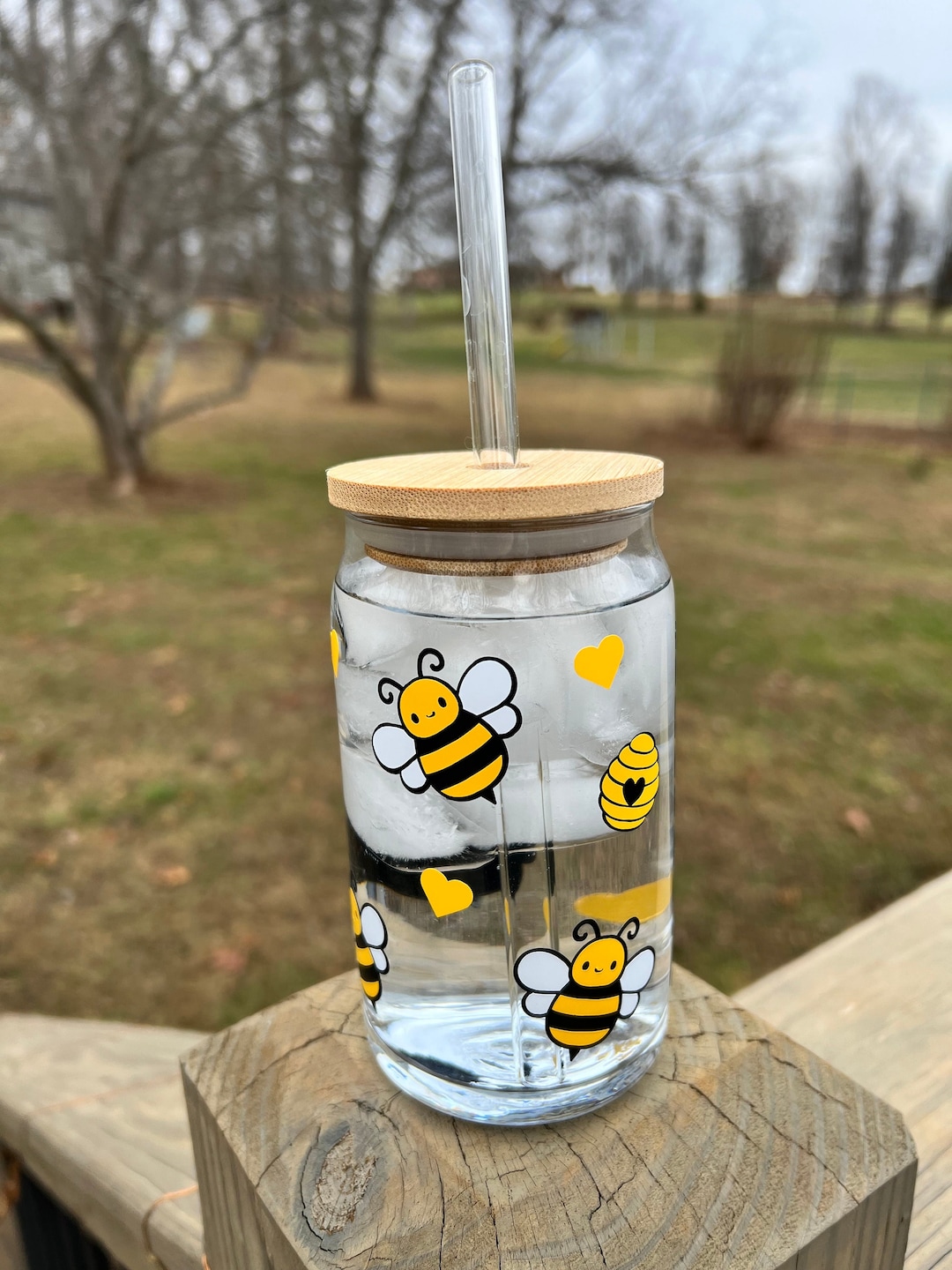 Celebrate Bees, Summer, and Spring With This Personalized Glass Can ...