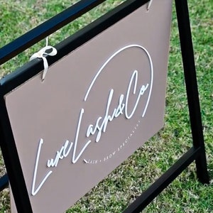 Small | Custom Made Business A-frame Sign | 3D Commercial Signage for ...