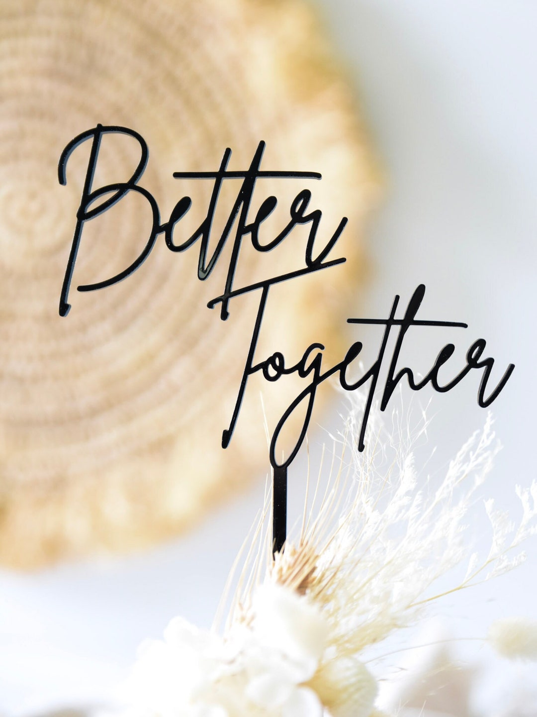 Better Together Cake Topper Wedding and Engagement - Etsy
