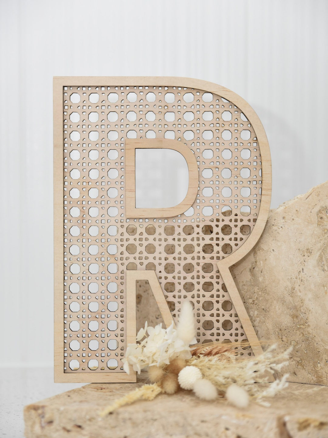 Rattan Look Letters | Timber Look Rattan Home Decor - Children's Room ...
