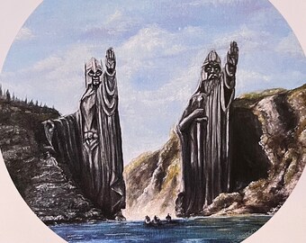 The Argonath Canvas Print - Etsy