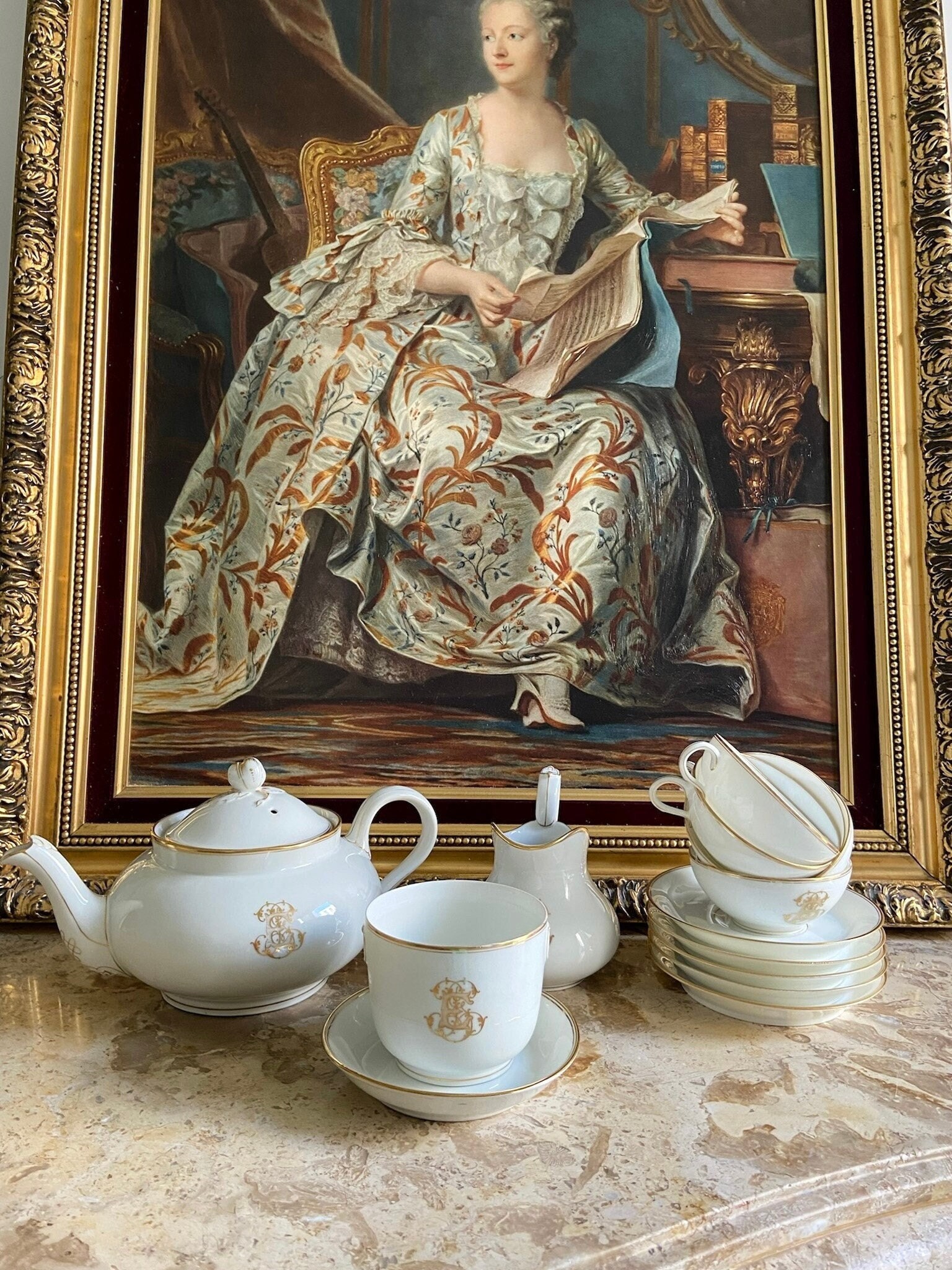 Tea Set Limoges Antique, Coffee Service Limoges, Tea Service, Porcelain ...