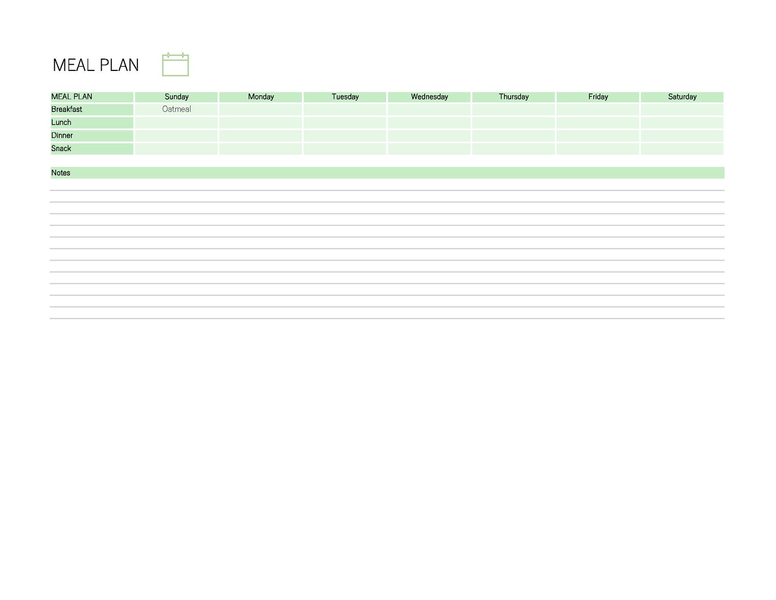 Grocery List, Meal Plan, Recipe Template (semi-automated!) - Etsy