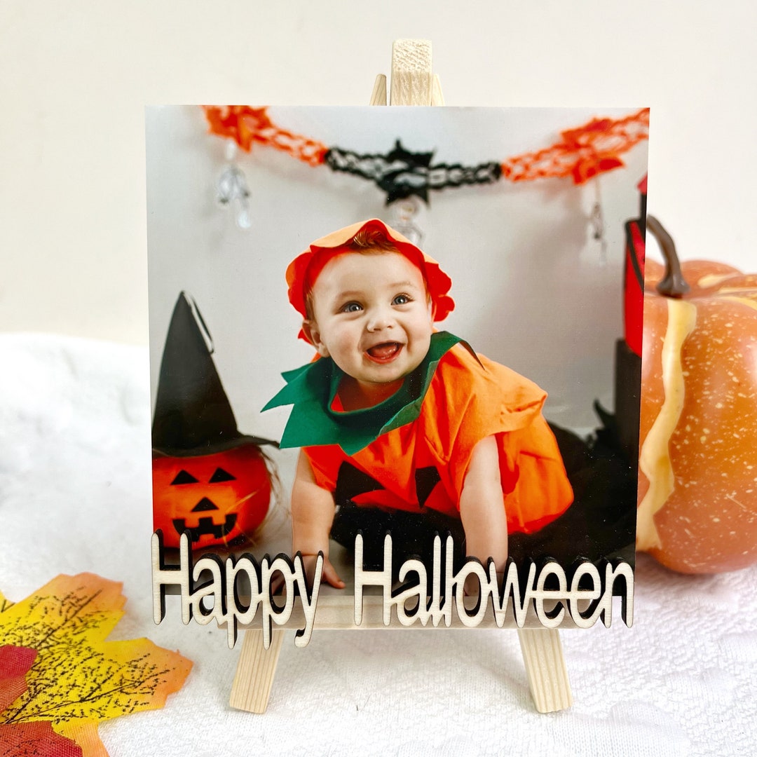 Personalized Halloween Family Photo Frame: Custom Memory Keepsake Babys ...
