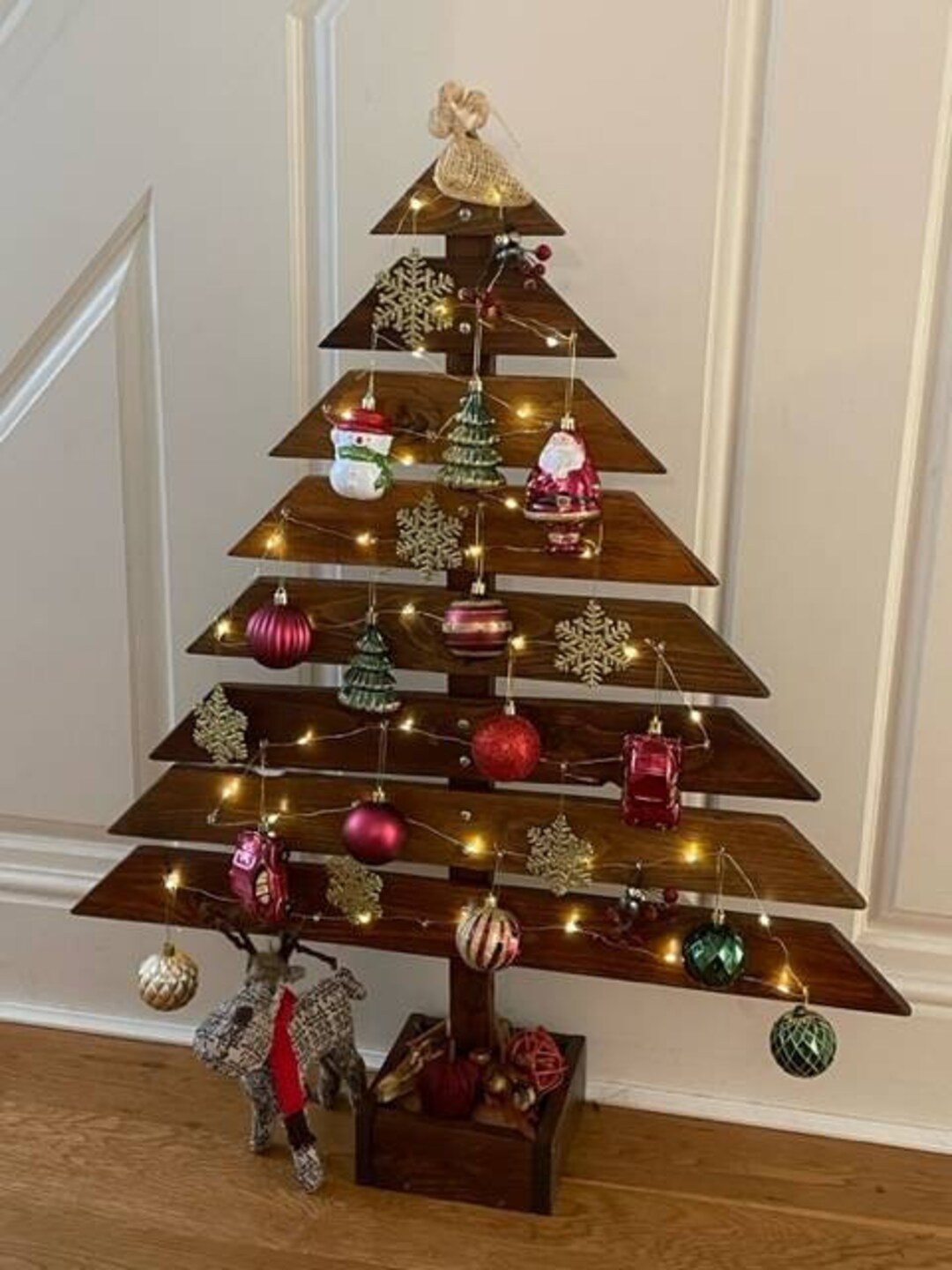 Large Wooden Christmas Tree Made From Upcycled Reclaimed Pallet Wood ...