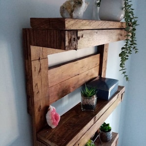 Rustic Pallet Shelf Shabby Chic Pallet Shelving Indoor - Etsy UK