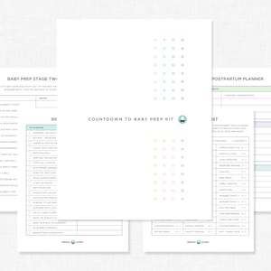 Printable Baby Prep Checklist | Pregnancy Planner Printable | Newborn ...