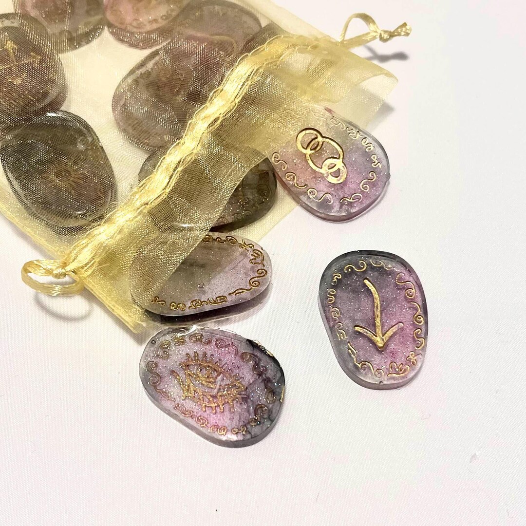 Cosmic Rose Witch Rune Stones - Etsy