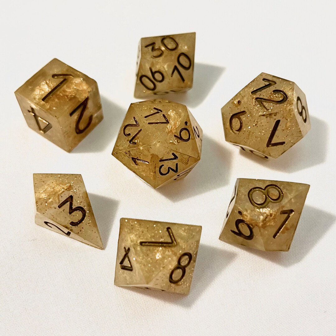 King Midas DND Tabletop RPG Polyhedral Dice - Etsy