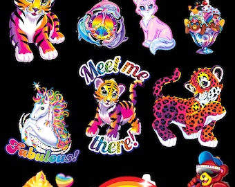 Lisa Frank Stickers Png - Etsy