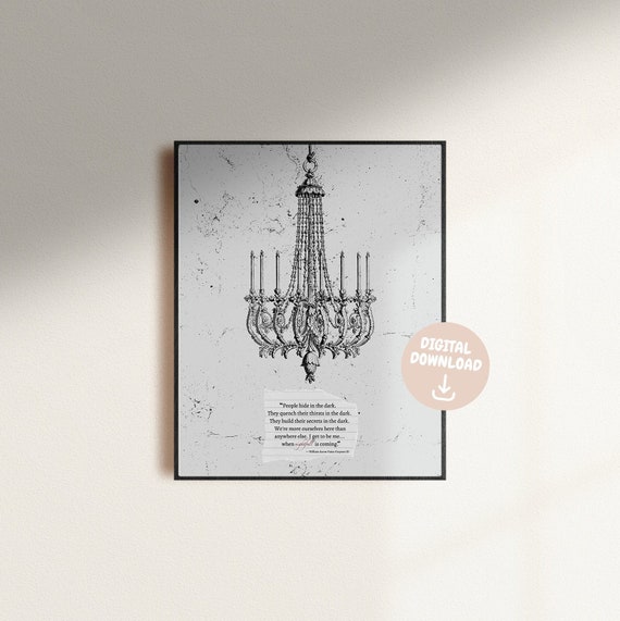 Chandelier Will Grayson Nightfall Quote Devil's Night | Etsy