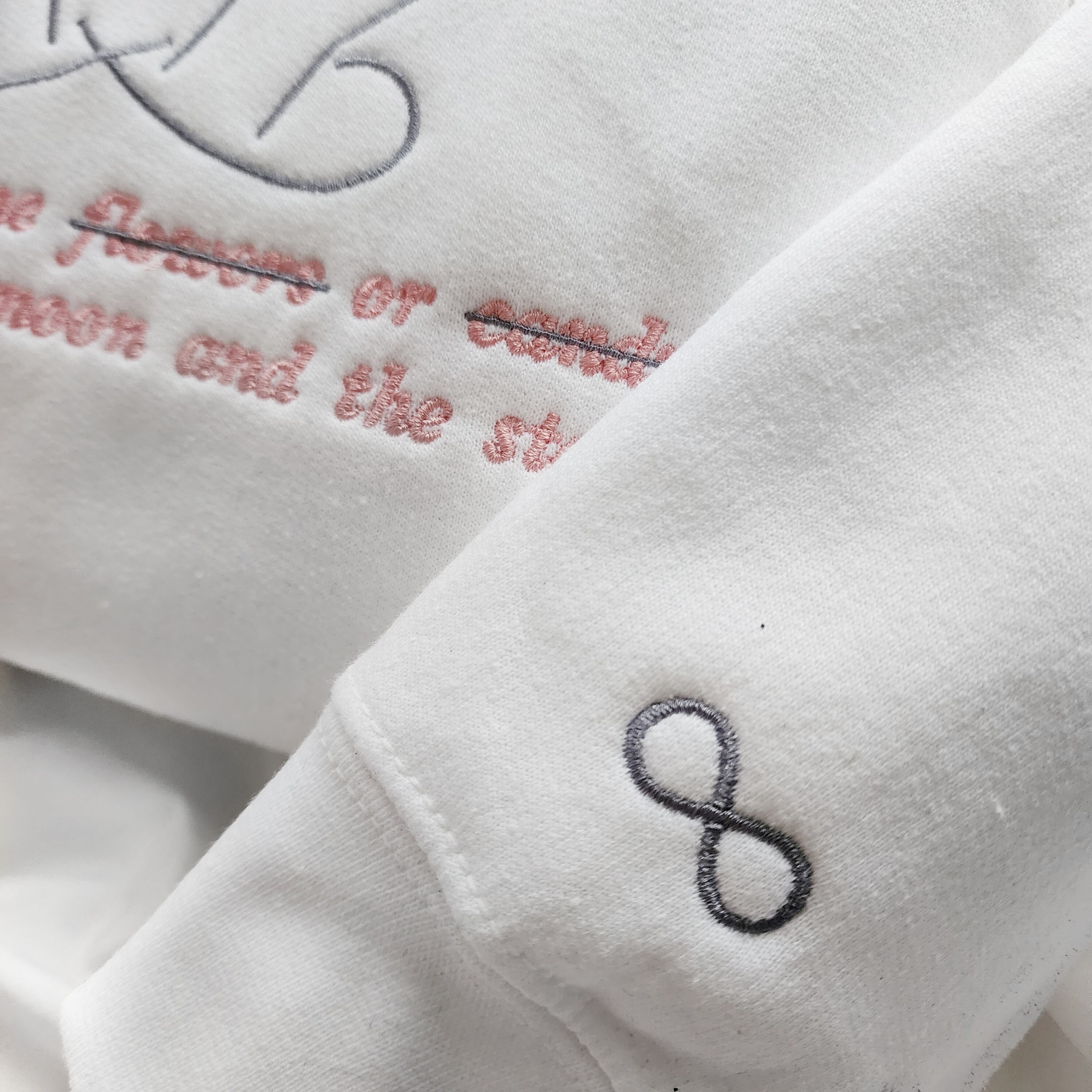 Belly and Conrad Infinity Quote Embroidered Sweatshirt Hoodie - Etsy