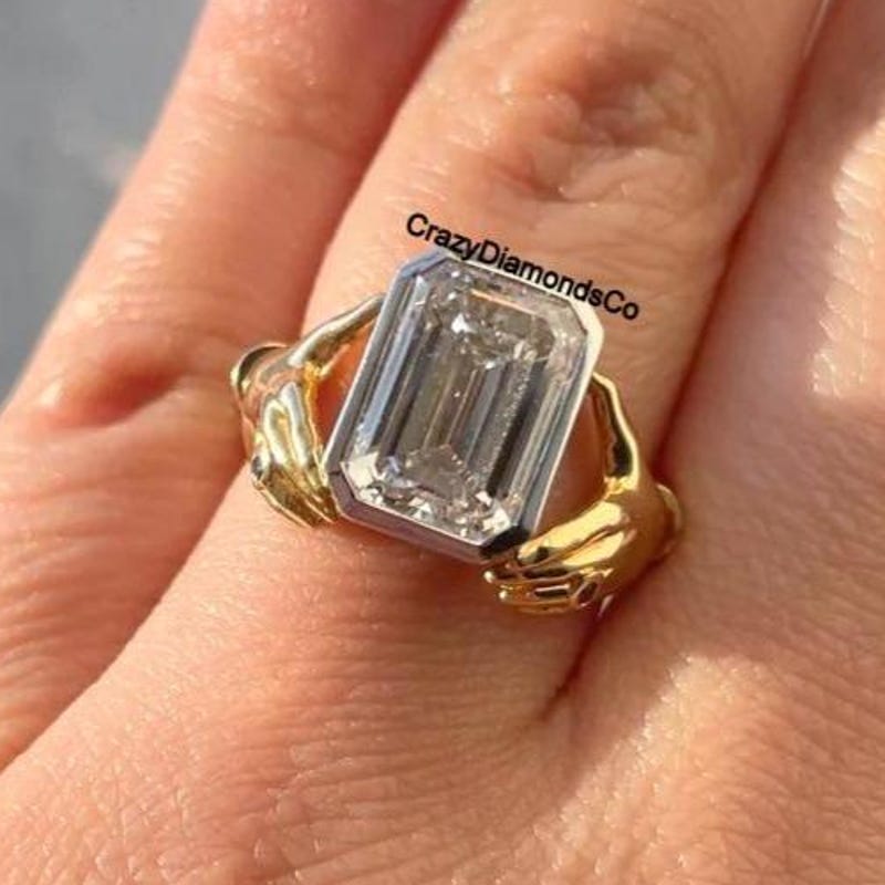 Platinum Hug Ring - Etsy