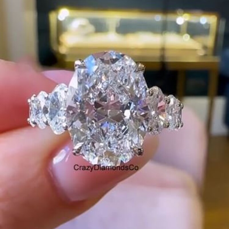 Large Diamond Ring - Etsy