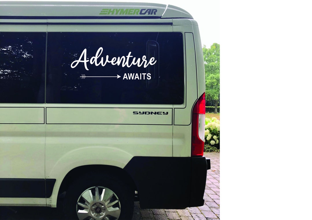 Camper Sticker, Adventure Awaits, Car Decal, Vanlife - Etsy