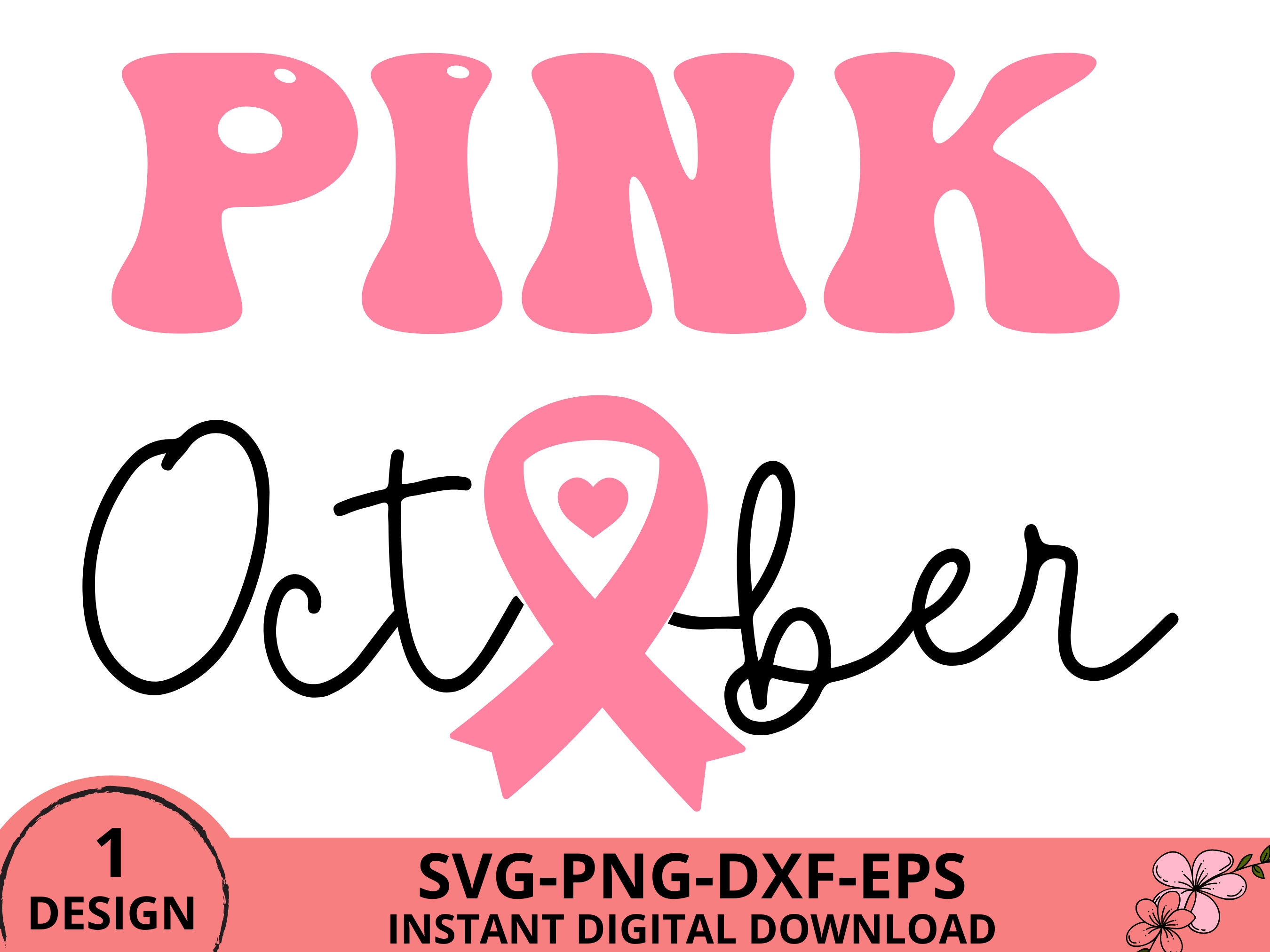 Pink October SVG Cancer Survivor Svg Breast Cancer Svg - Etsy