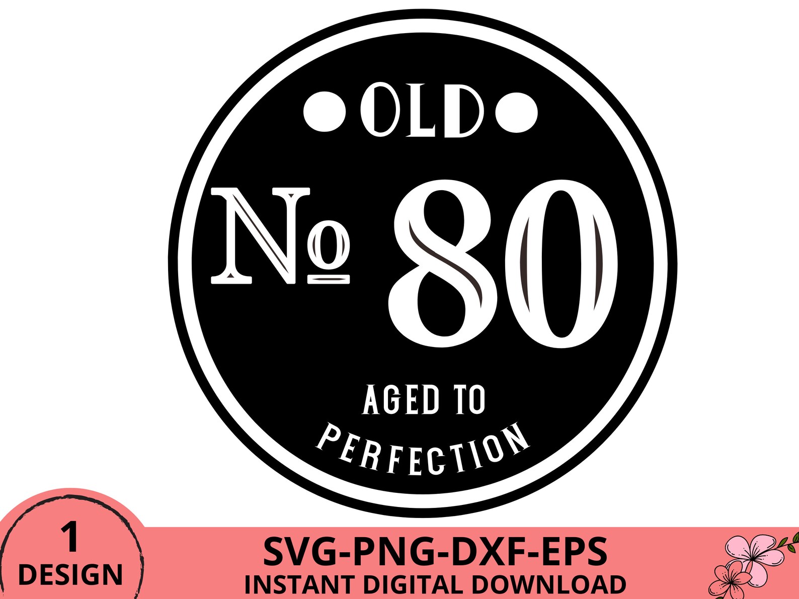80th Birthday Svg 80th Svg Old Number 80 Svg 80th Cut File - Etsy