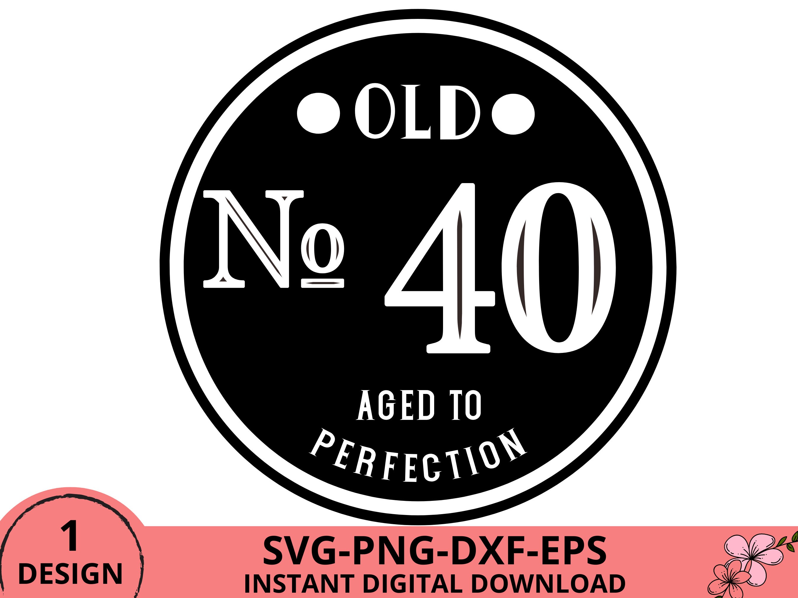 40th Birthday Svg 40th Svg Old Number 40 Svg 40th Cut File - Etsy Canada
