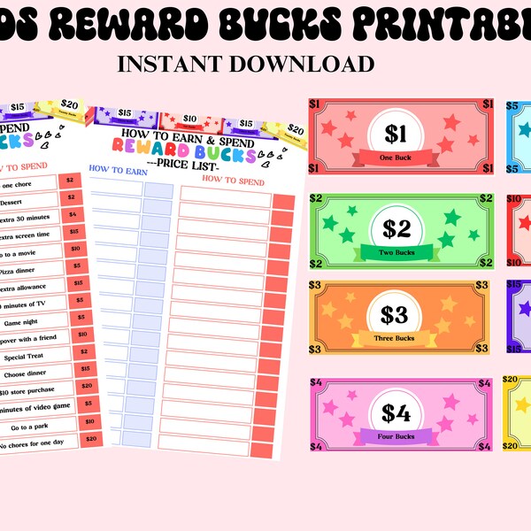 Kids Reward System - Etsy