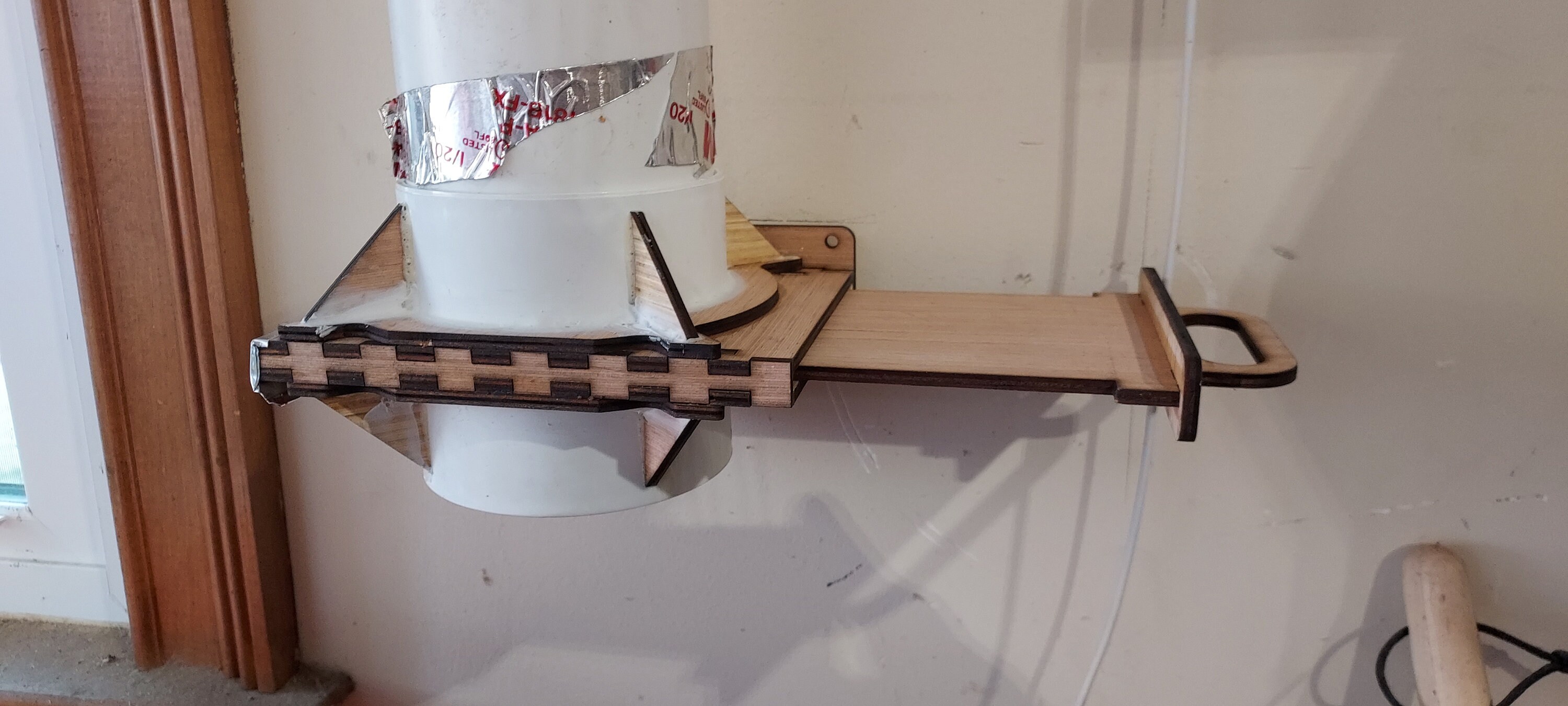 4" Blast Gate SVG DXF Dust Collection Laser Cut Files Lightburn DIY ...