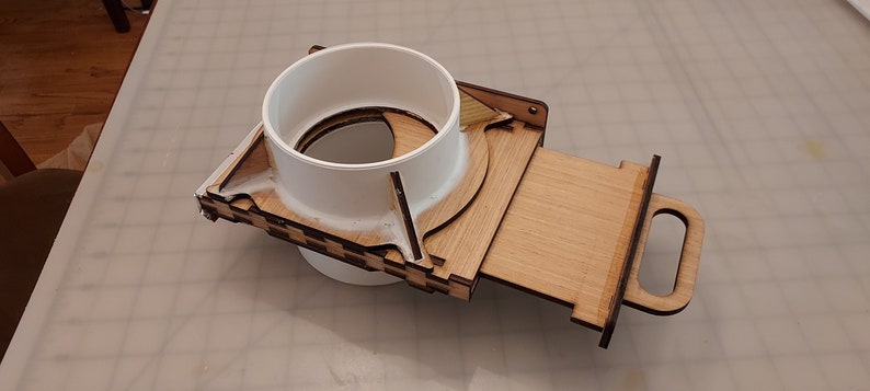 4" Blast Gate SVG DXF Dust Collection Laser Cut Files Lightburn DIY ...