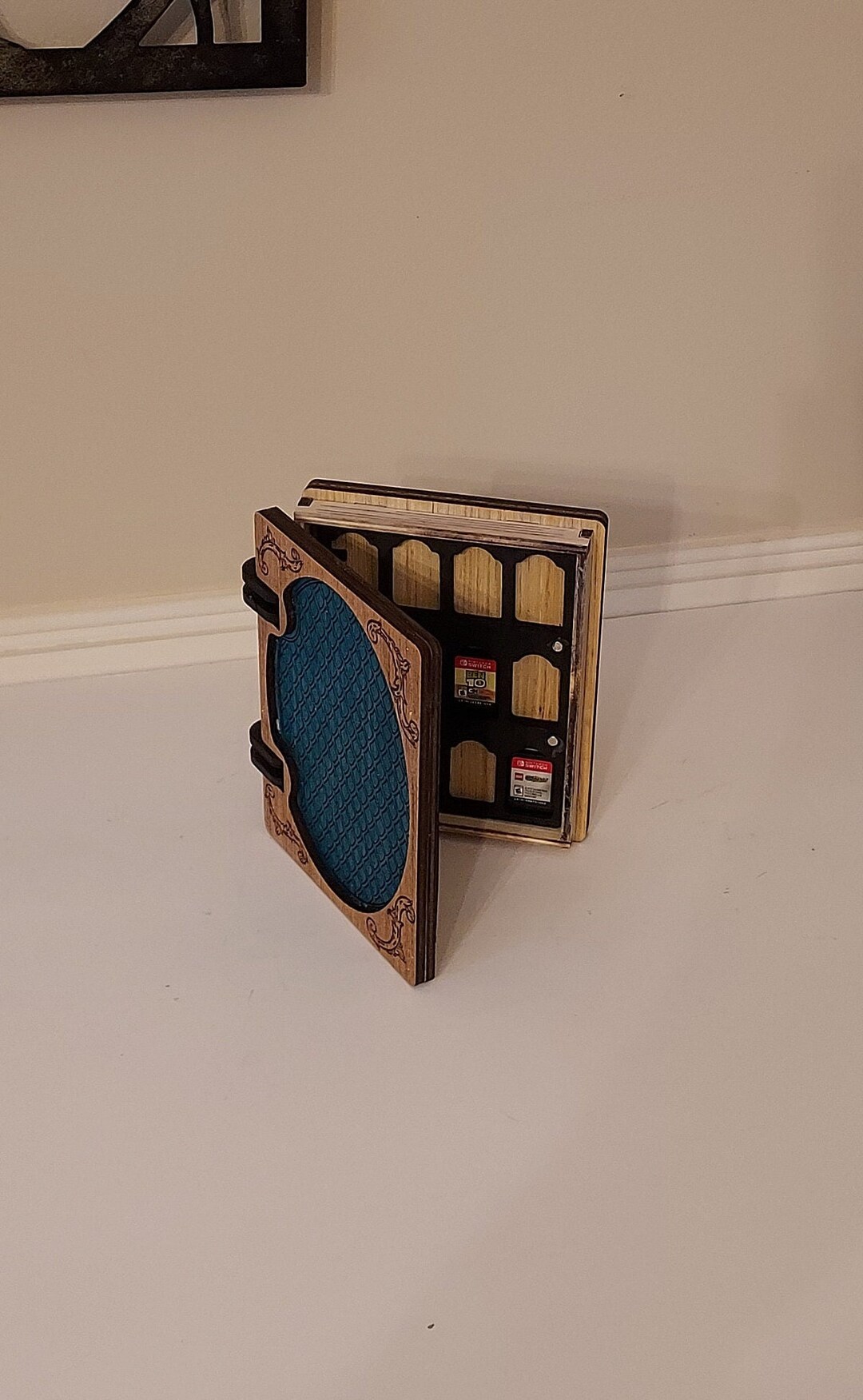 Nintendo Switch Game Holder Book 24 Games Vault | Gamer Gift | Dragon ...