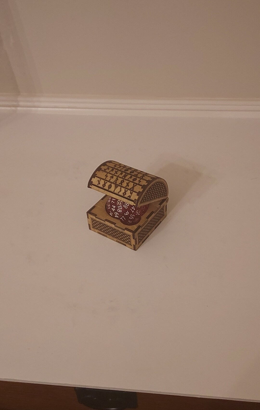 100 Sided Dice Chest D100 Dice Box D&D Dice Vault Case for One Hundred ...