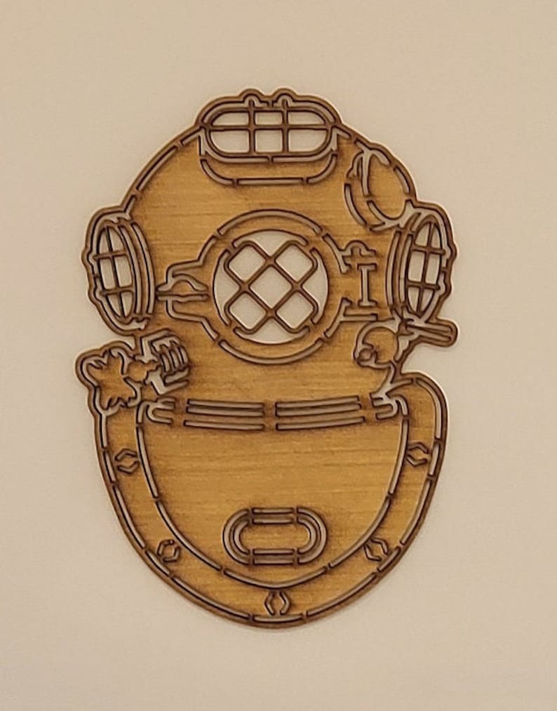 Dive Helmet Wall Decor MK5 NAVY Diver Graphic MKV Hat Copper Collar ...