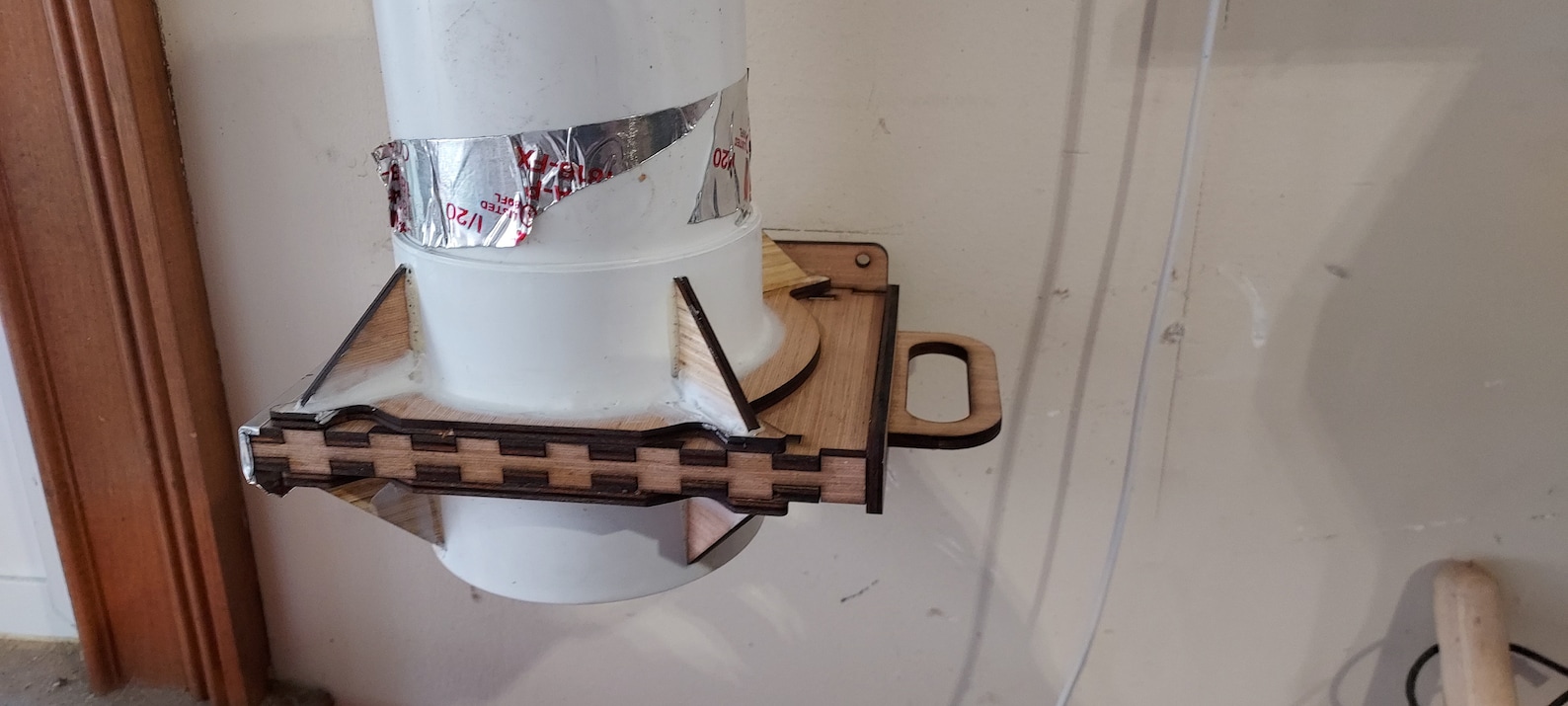 4" Blast Gate SVG DXF Dust Collection Laser Cut Files Lightburn DIY ...